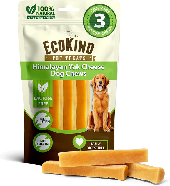 EcoKind Premium Gold Yak Cheese Himalayan Dog Chews, Dog Treats for Me