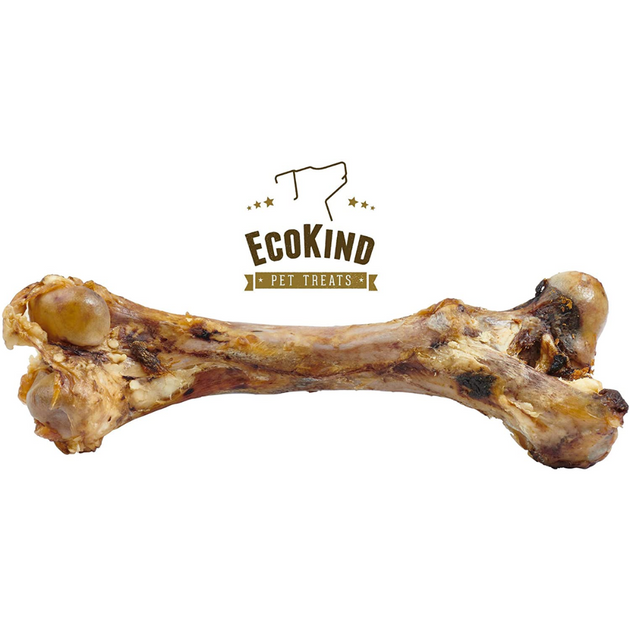 EcoKind Giant Dog Bone - Grass Fed Beef Femur Bone for Large Dogs